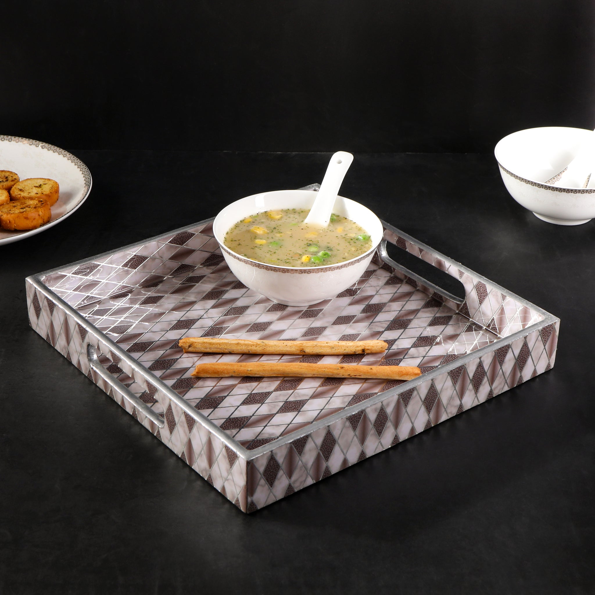Square Tray - Barfi
